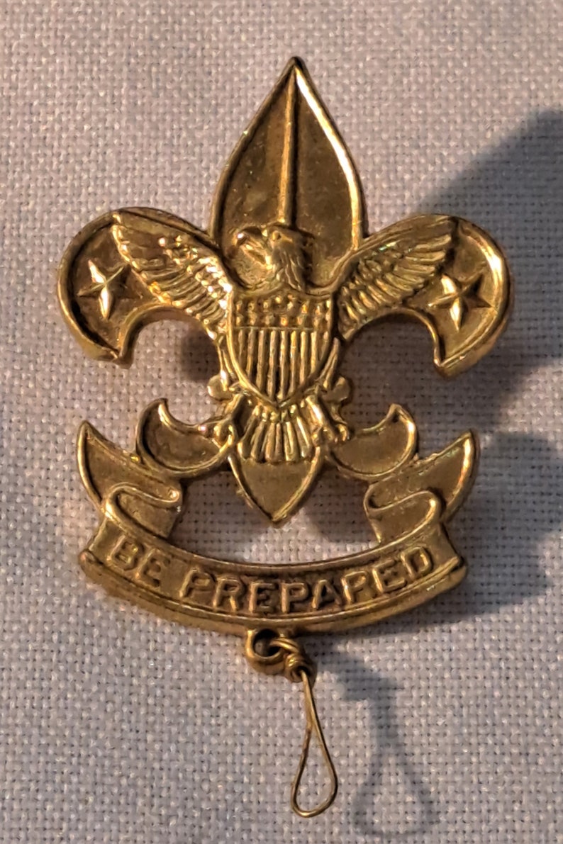 1911 Boy Scout First Class LARGE Rank GOLD Pin BSA Hat Pin Uniform Sash ...