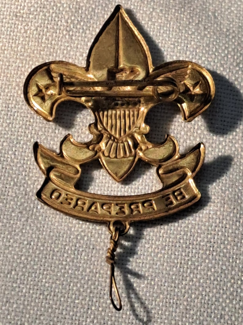1911 Boy Scout First Class LARGE Rank GOLD Pin BSA Hat Pin Uniform Sash ...