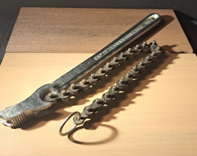 Craftsman Chain Wrench 12" Reversing Vintage Pipe Wrench Pat No 55713 ...