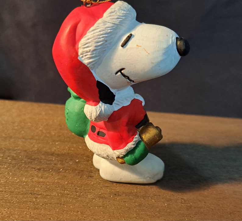 SNOOPY Santa Vintage UFS Christmas 3 1/2 Ornament Peanuts Joe Cool ...