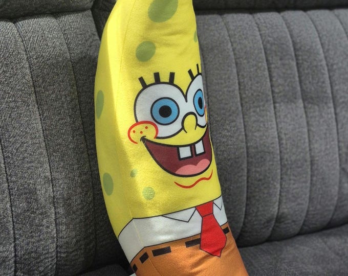Extra Large SPONGEBOB BANANA Plush Good Stuff Toy 20 Inch Nickelodeon ...