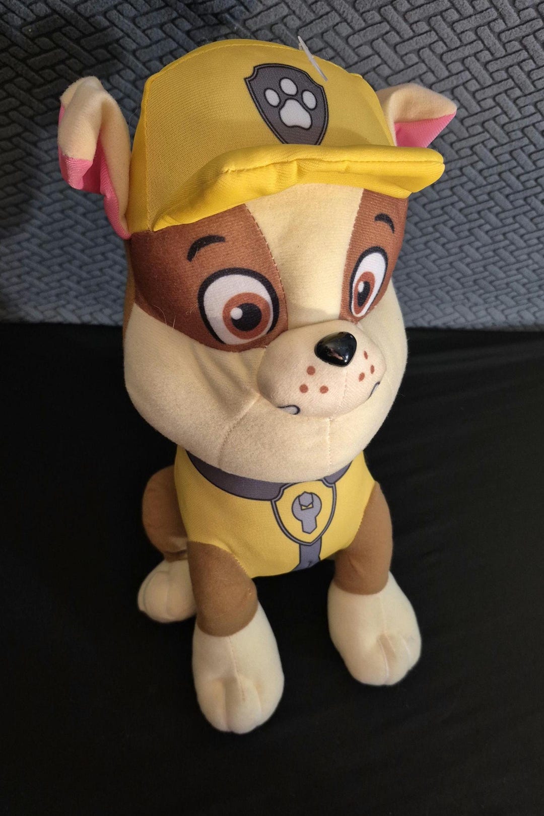 Paw Patrol RUBBLE Large 15" Plush Puppy Licensed Nickelodeon Stuffed ...