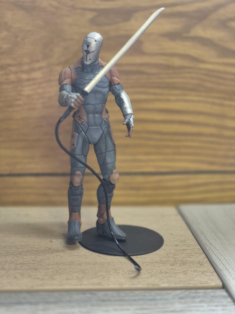 Metal Gear Solid Action Figure Gray Fox Cyborg Ninja 1999 Mcfarlane ...