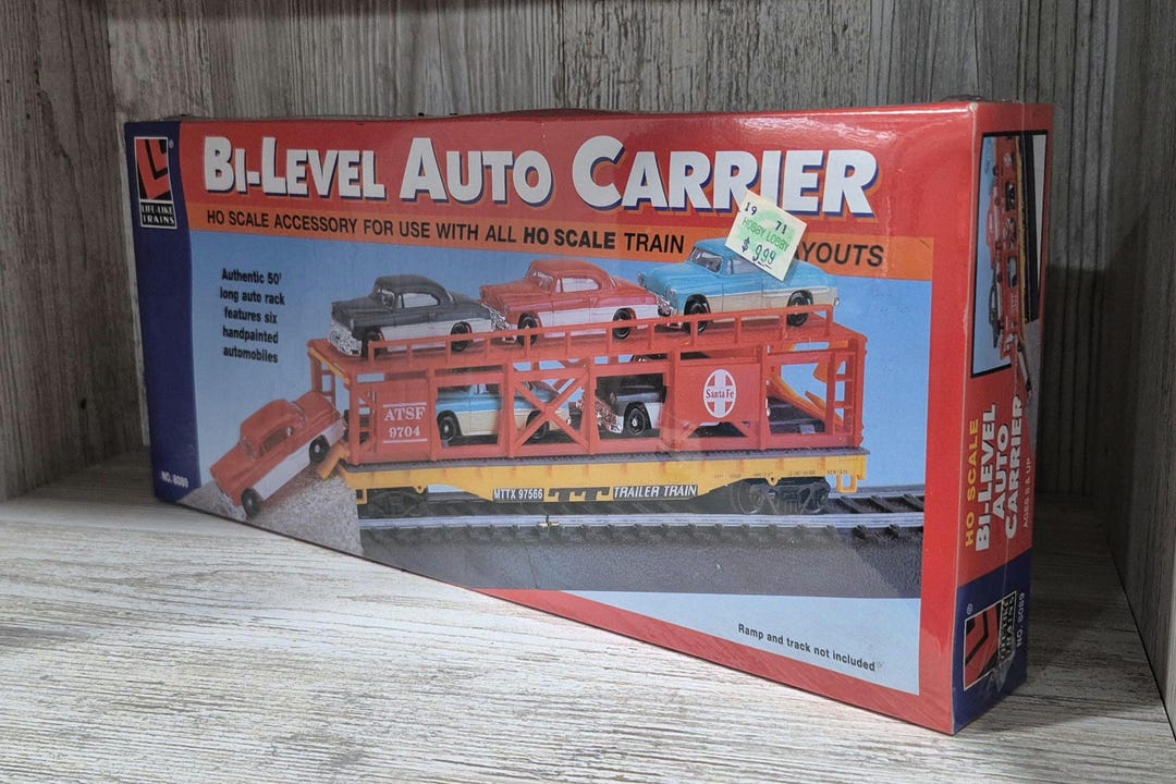 1980s NEW Train HO Scale Bi-level Car Carrier: 1950s Chevy Citations ...