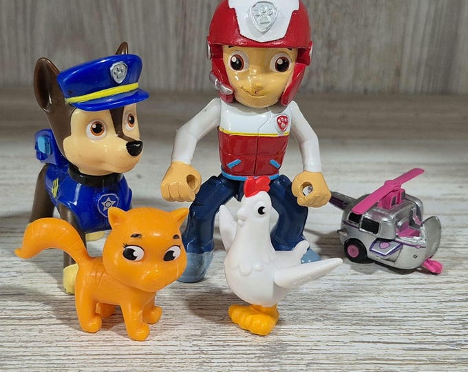Paw Patrol Toy Lot Chase PRECIOUS Humdinger's Orange CAT Posable Ryder ...