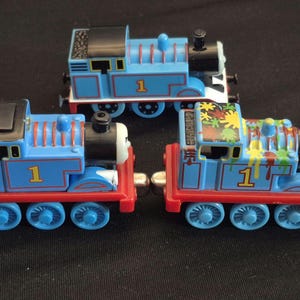 Thomas Train Lot Take-n-play Paint Splatter Vintage THOMAS Decopac Wind ...