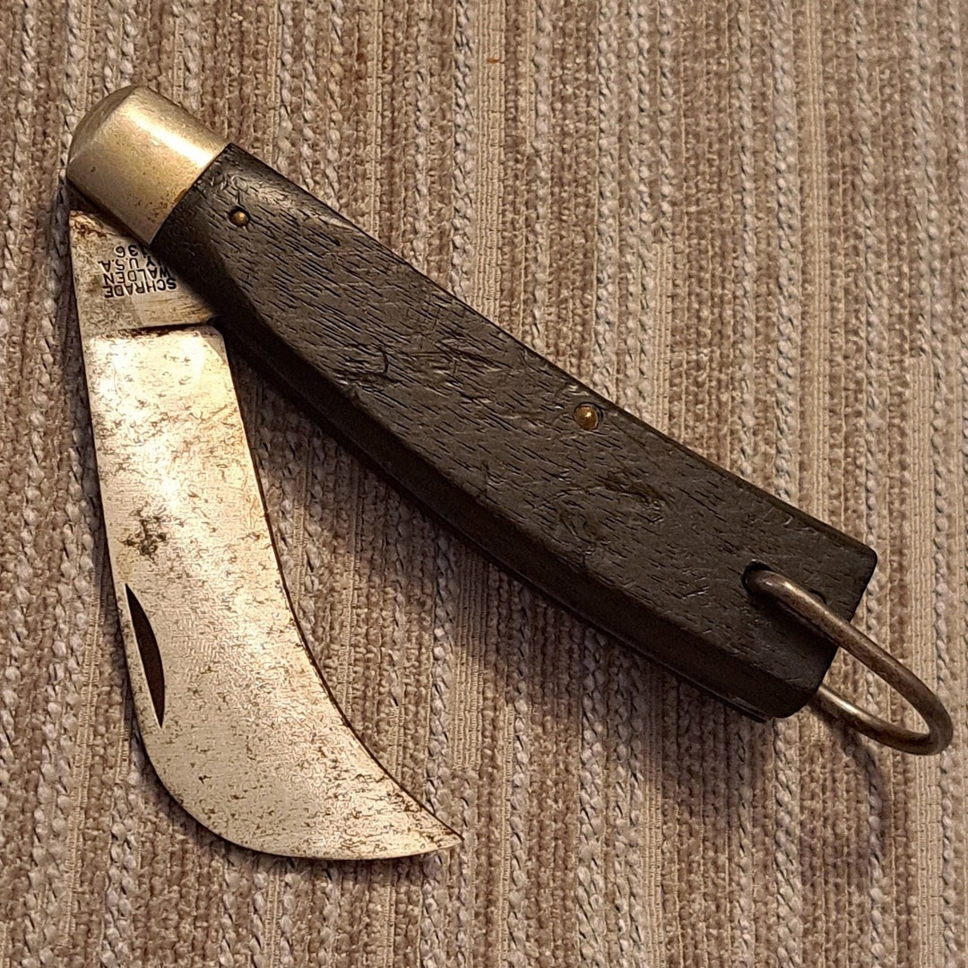 Schrade Walden HAWKBILL 136 Knife Vintage Pocketknife Lineman - Etsy