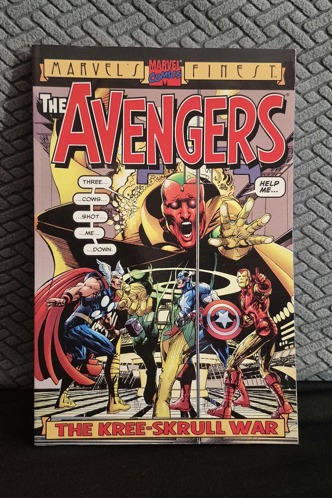 AVENGERS Kree-skrull War Graphic Novel Marvel Comics Finest Paperback ...