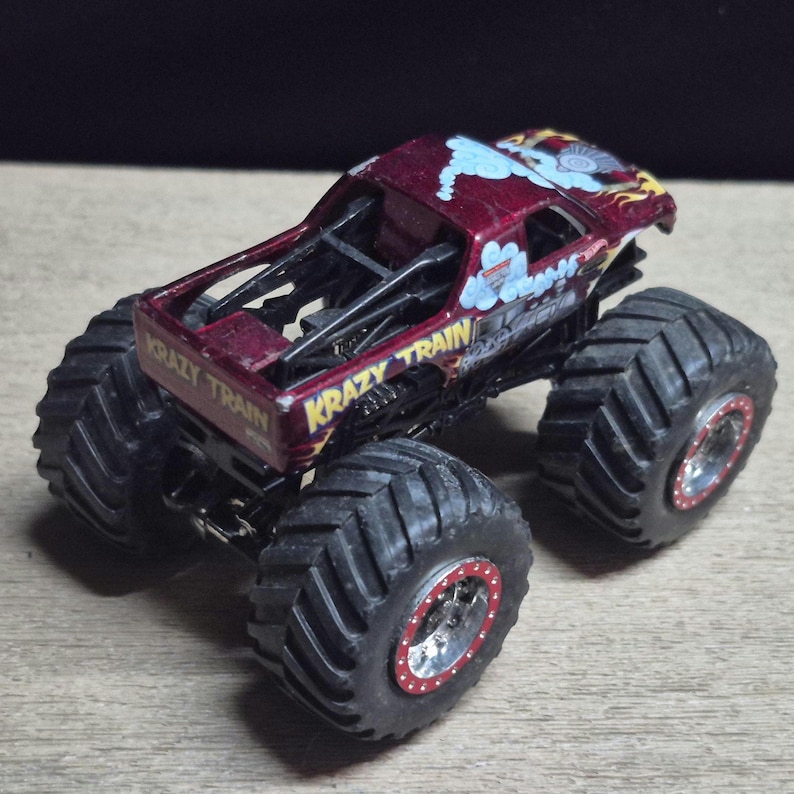 Monster Truck Lot Hot Wheels Krazy Train & Majorette Chevrolet Blazer ...