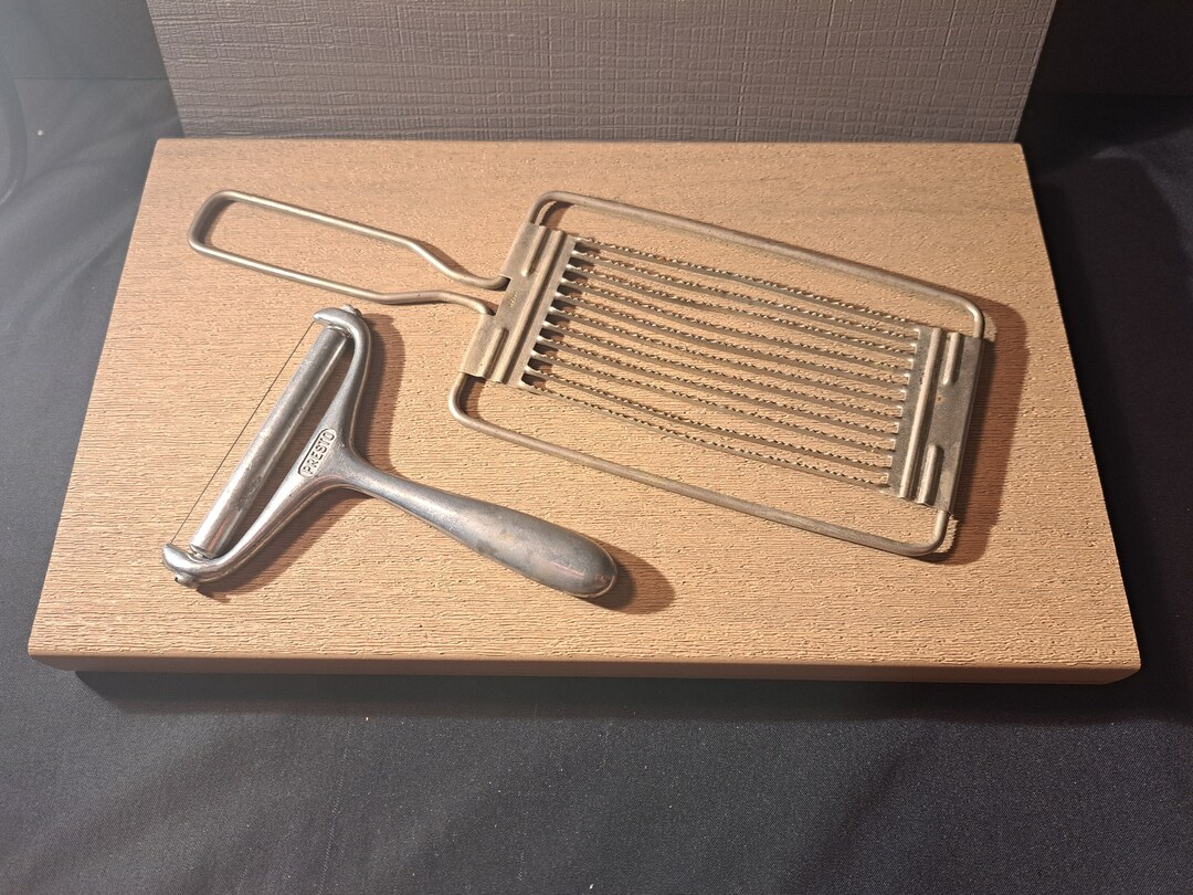 Kitchen Vintage Presto Aluminum Cheese Slicer & Japan Serrated Slicer ...