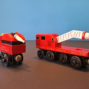Thomas Train Fire Station Lot Wooden Railway Dept No. 36 Sodor Gullane ...