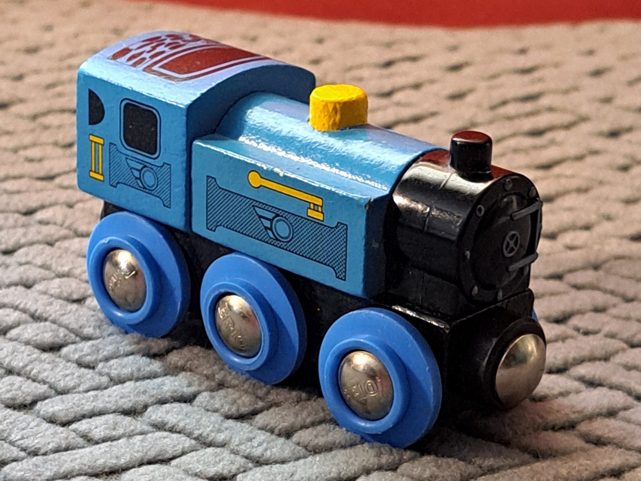 BRIO Blue Engine 33607 Train Vintage Wooden 2001 Excellent Used ...