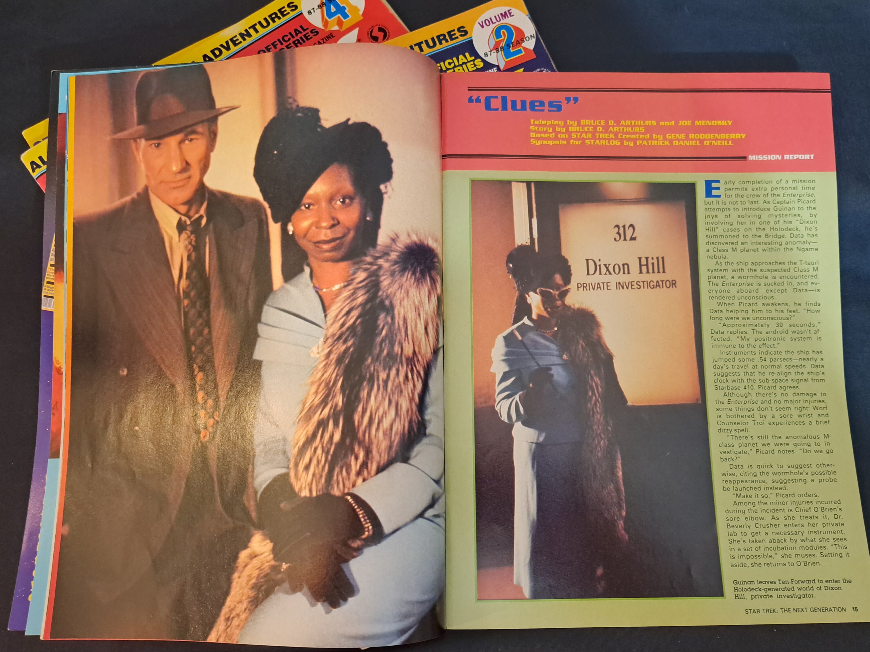 STAR TREK Rare Cast Posters Next Generation Magazine Lot TNG Trekkie ...