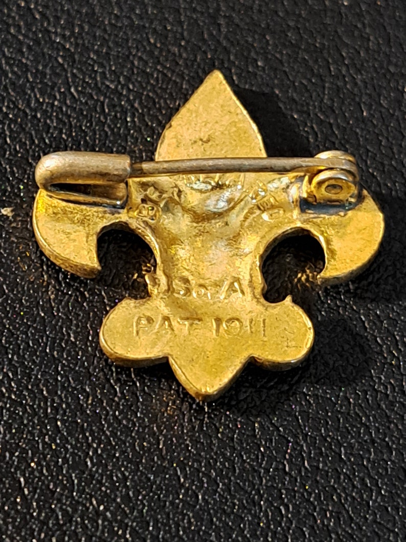 Boy Scouts of AMERICA Vintage Lot Pat 1911 EAGLE Fleur De Lis & 2 Be ...