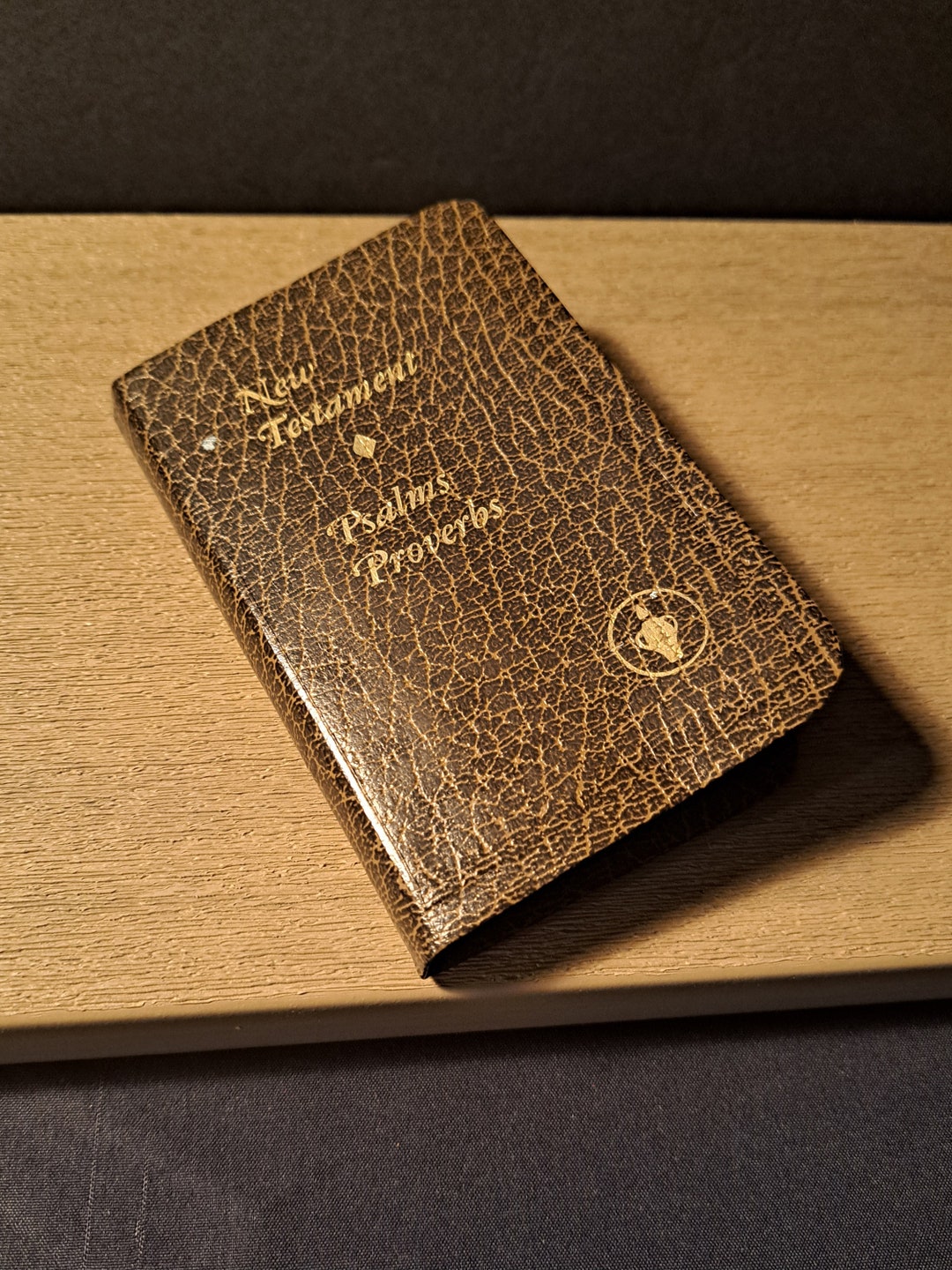 Gideons Brown 1985 Pocket Bible Psalms Proverbs New Testament Vintage ...