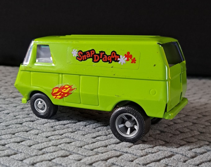 1970s TONKA Green Van SNAPDRAGON Pressed Steel Snap Dragon Mystery ...