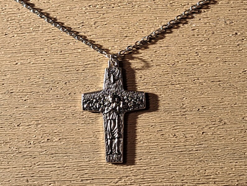 Pewter Christian Cross Confirmation Christian Pewter Sheppard & Sheep ...
