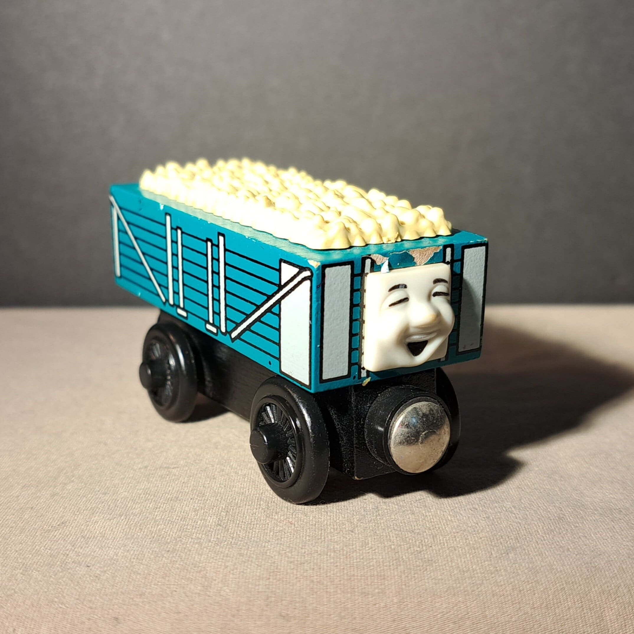 RICKETY Thomas Train Teal Wooden Railway Tank Engine Vintage Wood ...