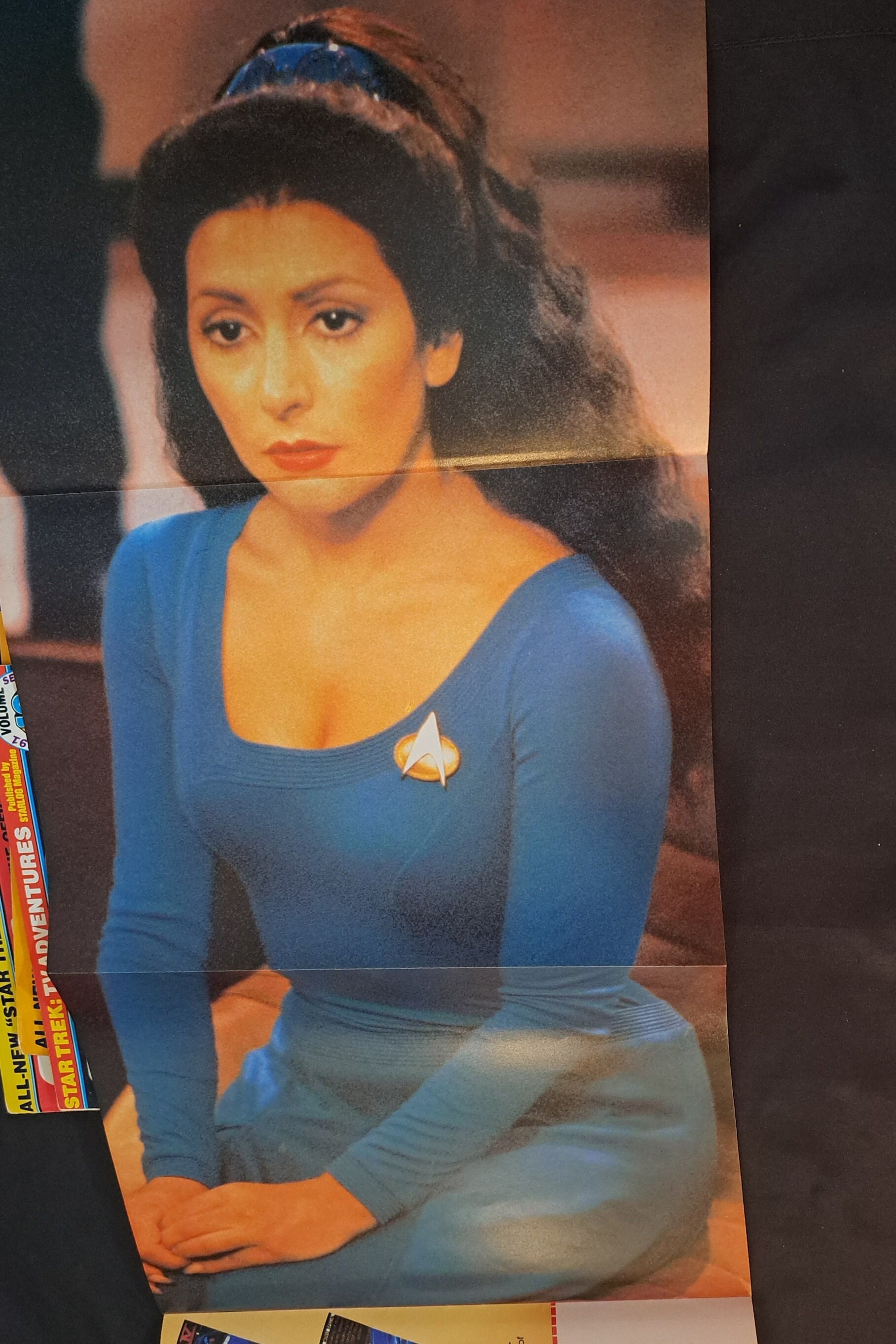 STAR TREK Rare Cast Posters Next Generation Magazine Lot TNG Trekkie ...