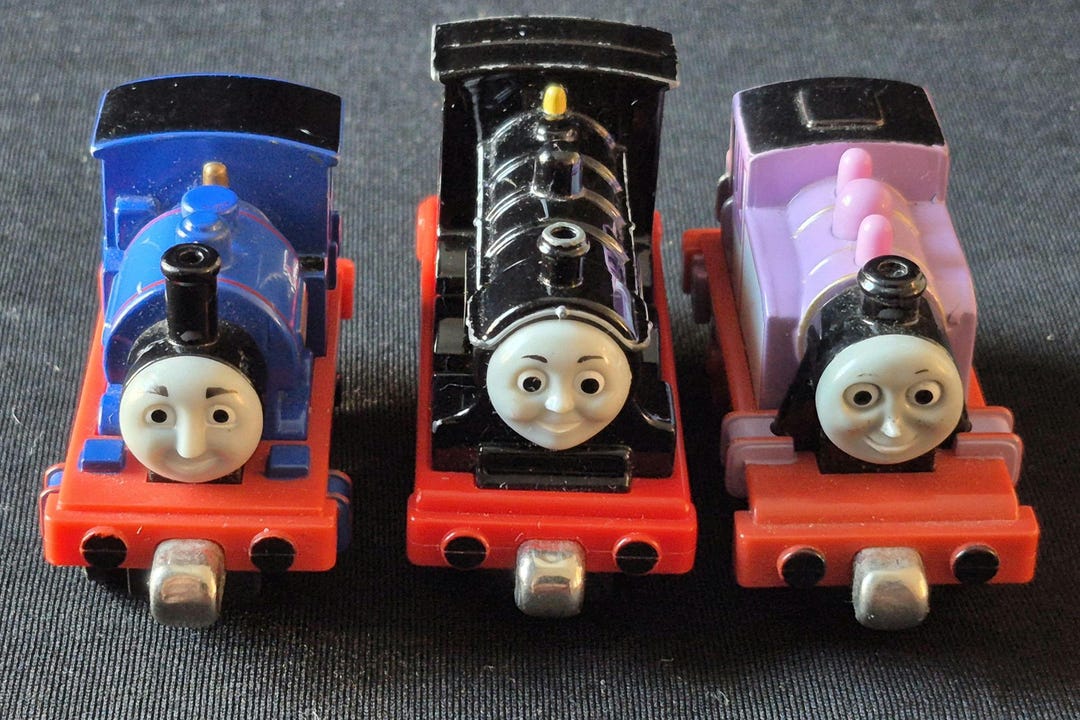 Thomas Train Lot DOUGLAS Sir HANDEL ROSIE Vintage Take N Play Diecast ...