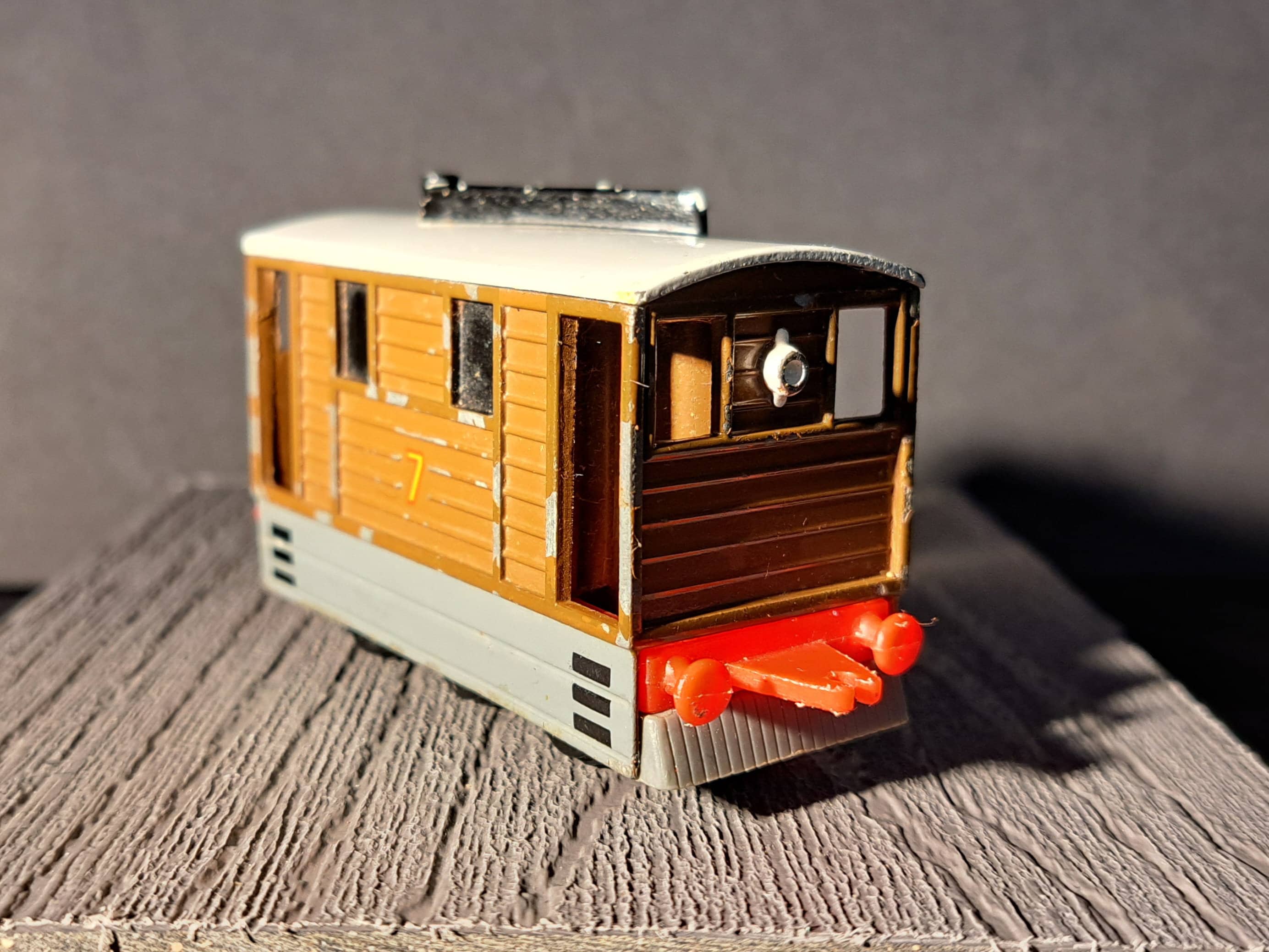 TOBY 7 Thomas Train Tank Engine Railway ERTL 1989 Vintage Diecast Toby ...