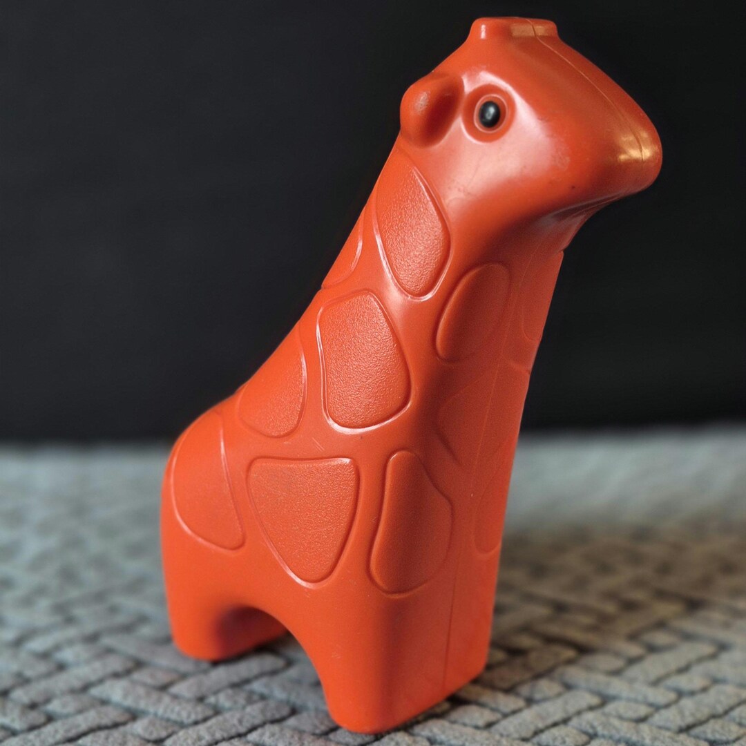 GIRAFFE Little TIKES Rare Vintage Orange Chunky Toddle Tot Noah's Ark ...