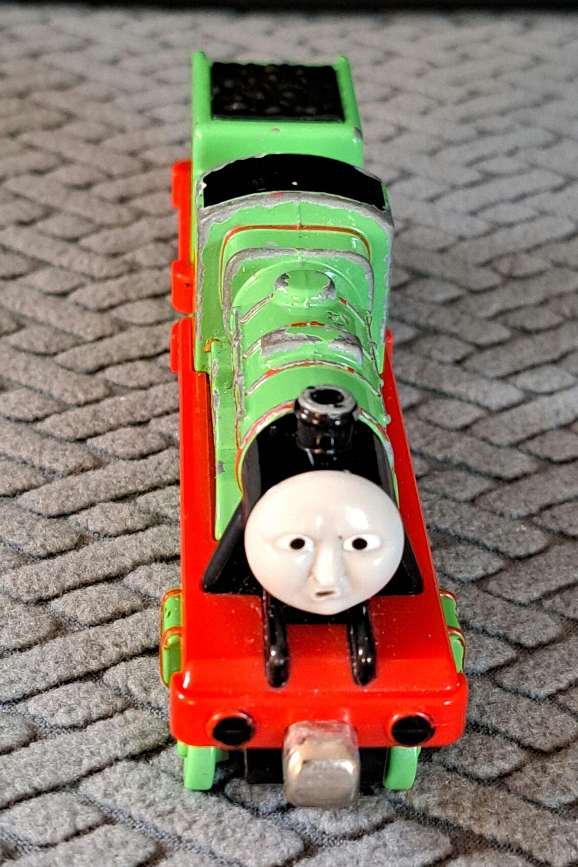 2002 Rare ANGRY HENRY With 3 Tender Take Along Diecast Thomas & Friends ...