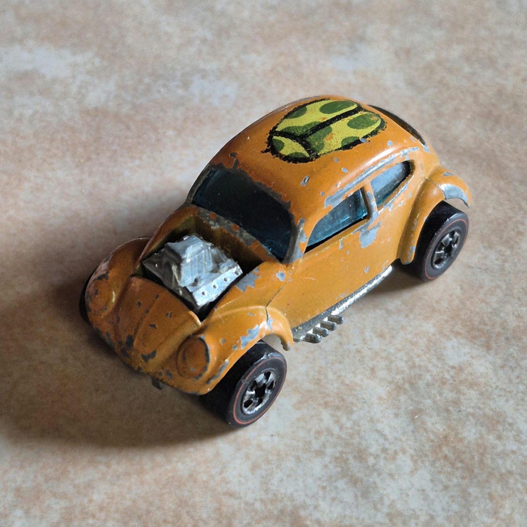1967 HOT WHEELS Volkswagen Lady Bug Beetle Rare Toy Car Vintage Mattel ...