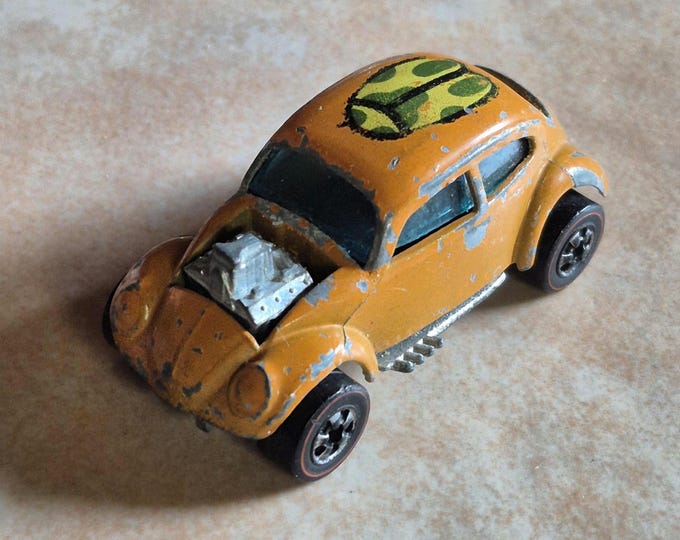 1967 HOT WHEELS Volkswagen Lady Bug Beetle Rare Toy Car Vintage Mattel ...