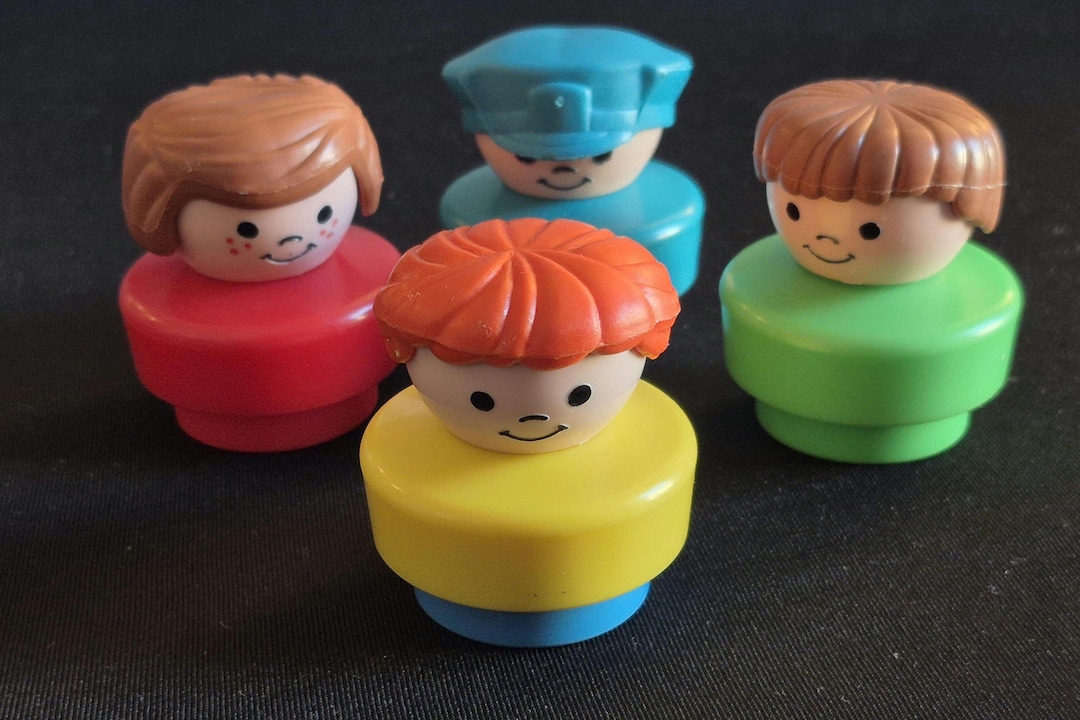 Fisher Price CHUNKY Little People 1990 Lot of 4 Vintage Pretend Play ...