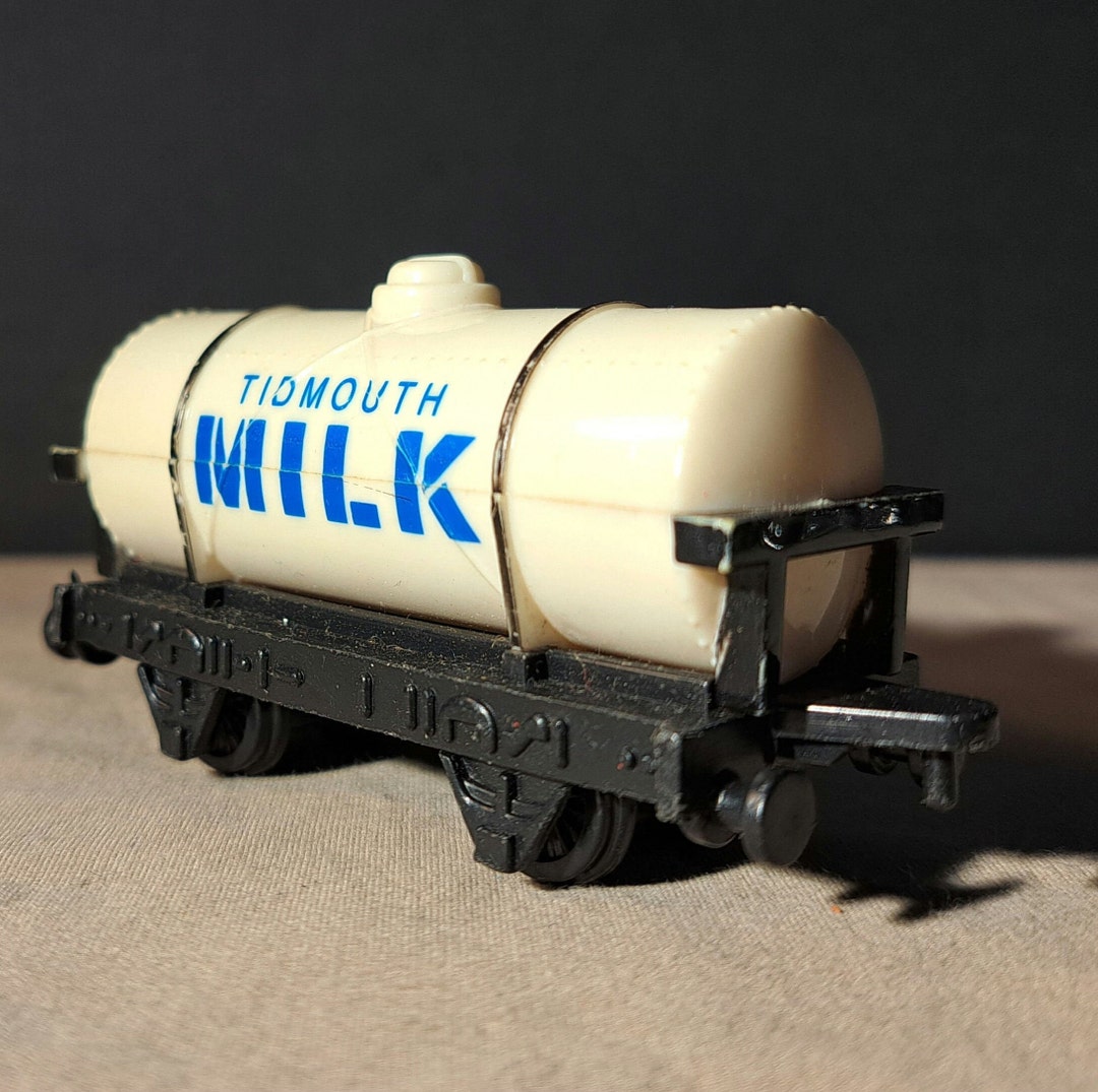 MILK Train Car THOMAS & Friends Railway 1993 TIDMOUTH White Tank Engine ...