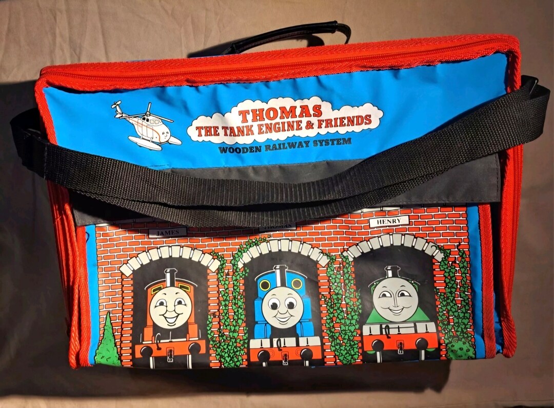 THOMAS Train Storage Carry Bag With Strap 1999 Vintage Wooden TRAIN ...