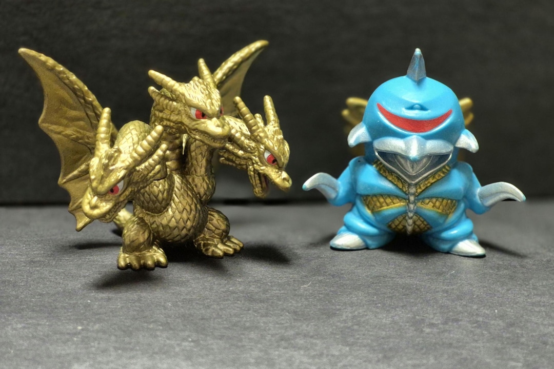 GODZILLA Toys Chibi King Ghidorah & Gigan Mini Figure Lot 2 TOHO Bandai ...