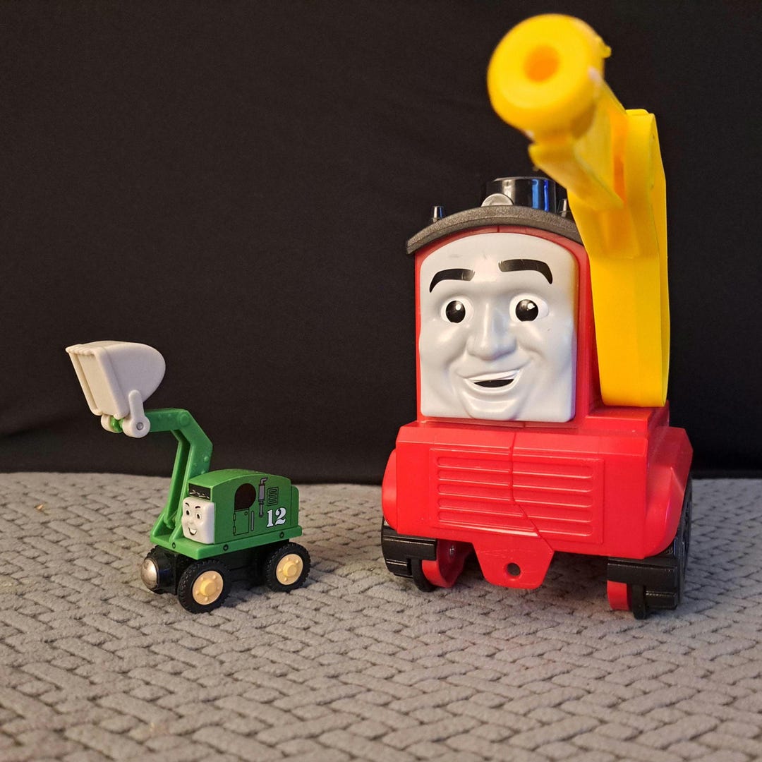 Thomas Train Lot STEFANO Large Dozer Crane & ALFIE 12 Dozer Wooden ...