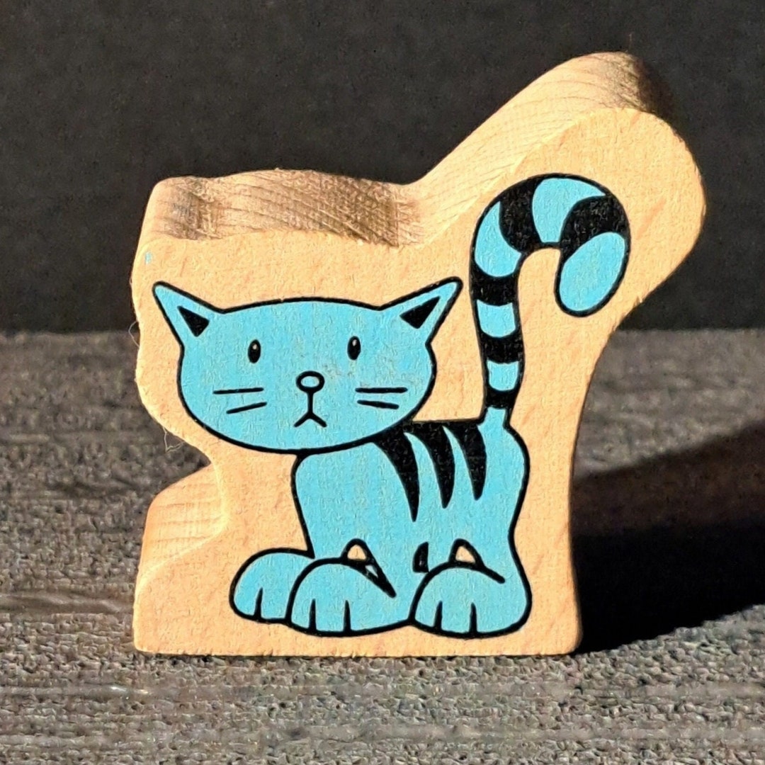 PILCHARD Cat Bob Builder BRIO Train Wood Set Bob Builder Cute Blue Cat ...