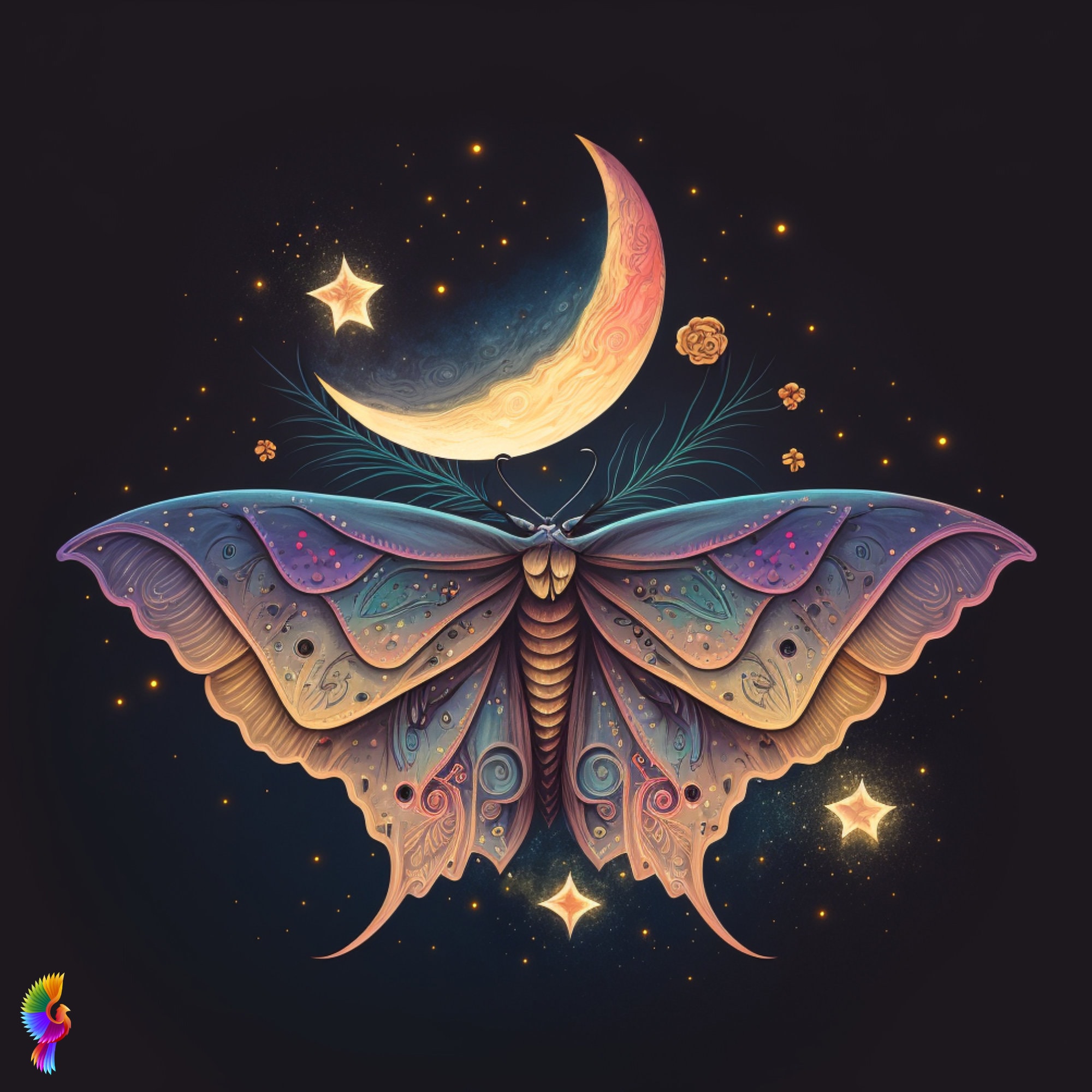 Boho Butterfly Art PNG Bundle Monarch & Flying Butterflies, Tumbler ...