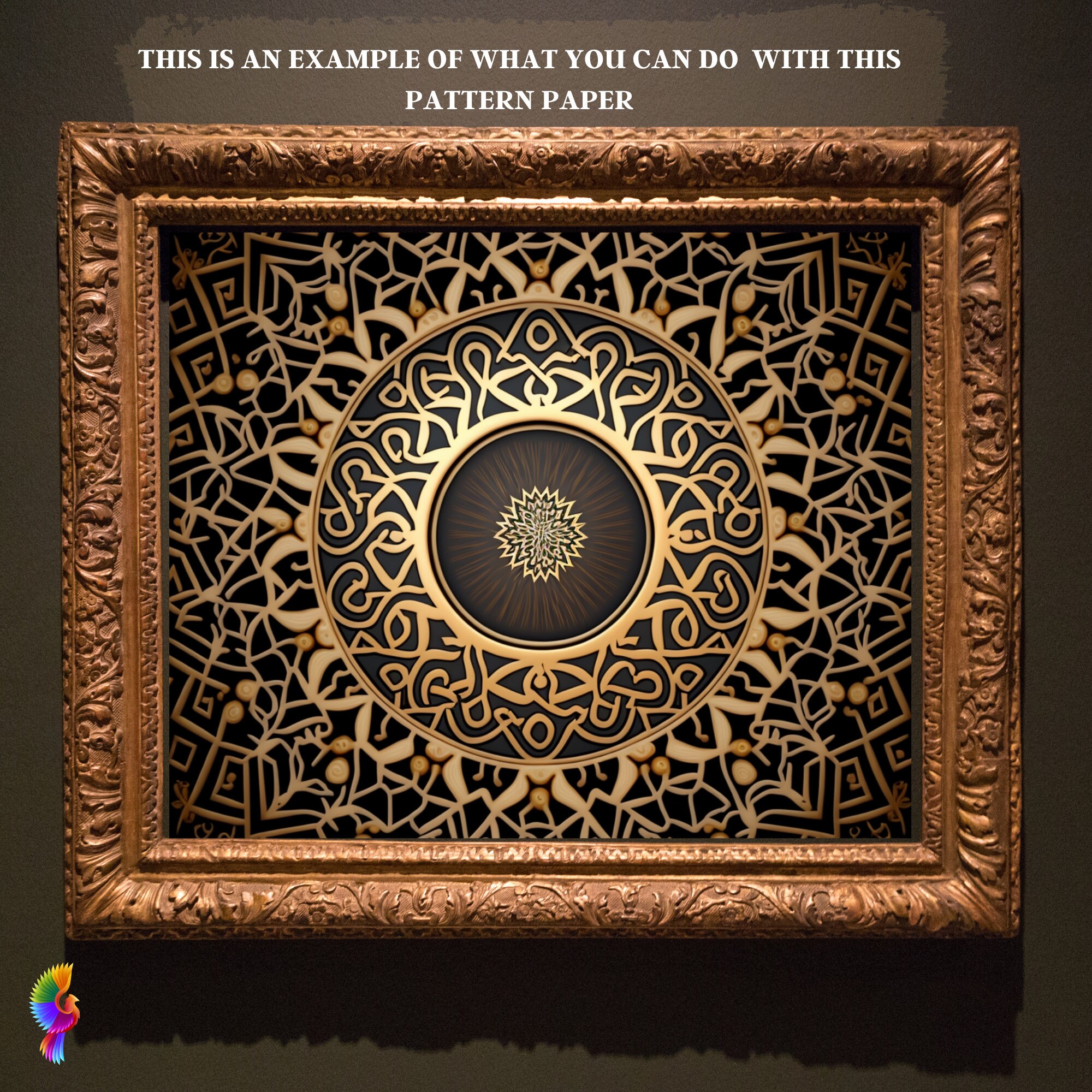 Islamic Art Seamless Digital Paper | Geometric Patterns, 12"x12" High ...