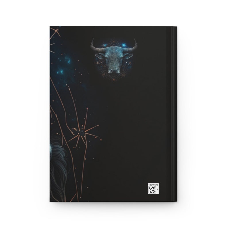 Taurus With Blue Stars Hardcover 150 Page Journal Zodiac Sign Notebook ...