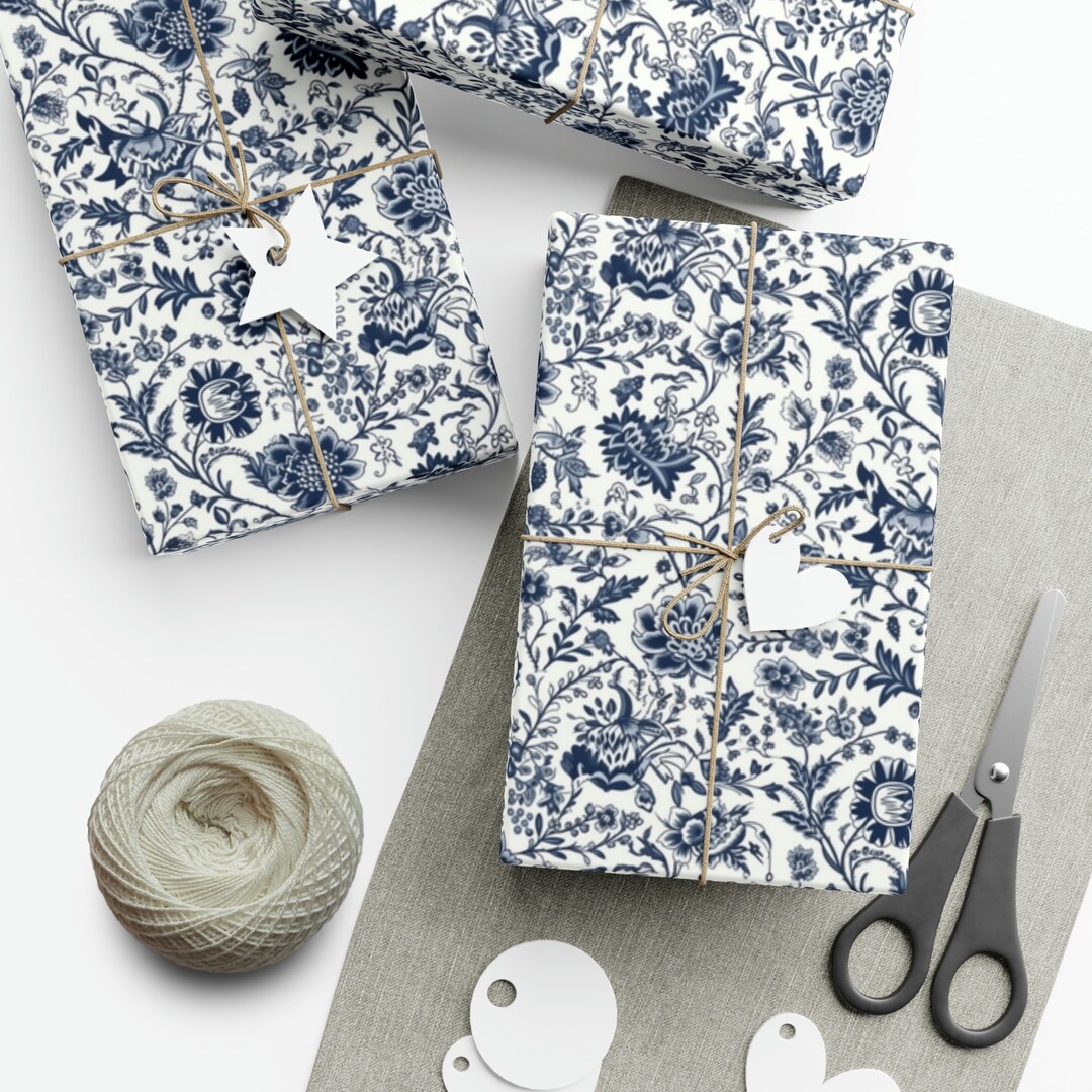 Floral Wrapping Paper | Flower Gift Wrap | Custom Gift Wrap | Wrapping ...