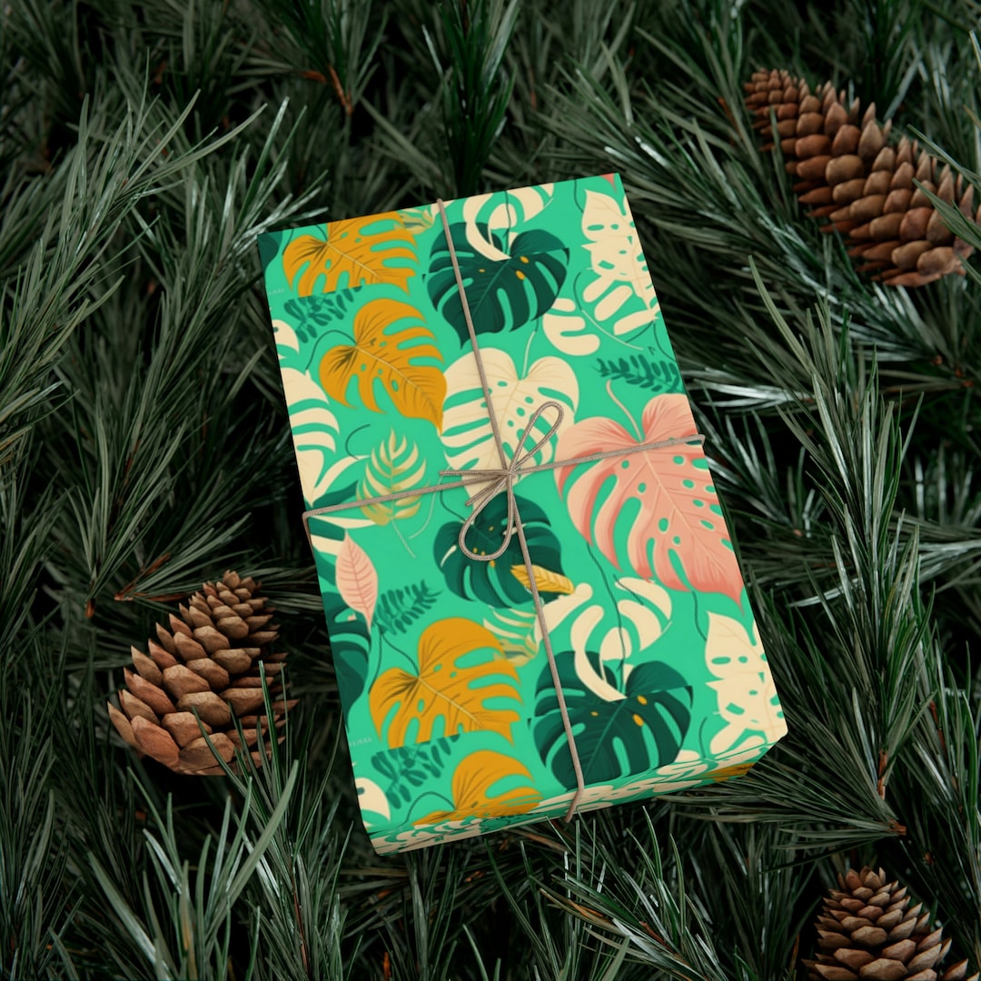 Monstera Leaf Wrapping Paper | Plant Gift Wrap | Gift Wrap | Plants ...
