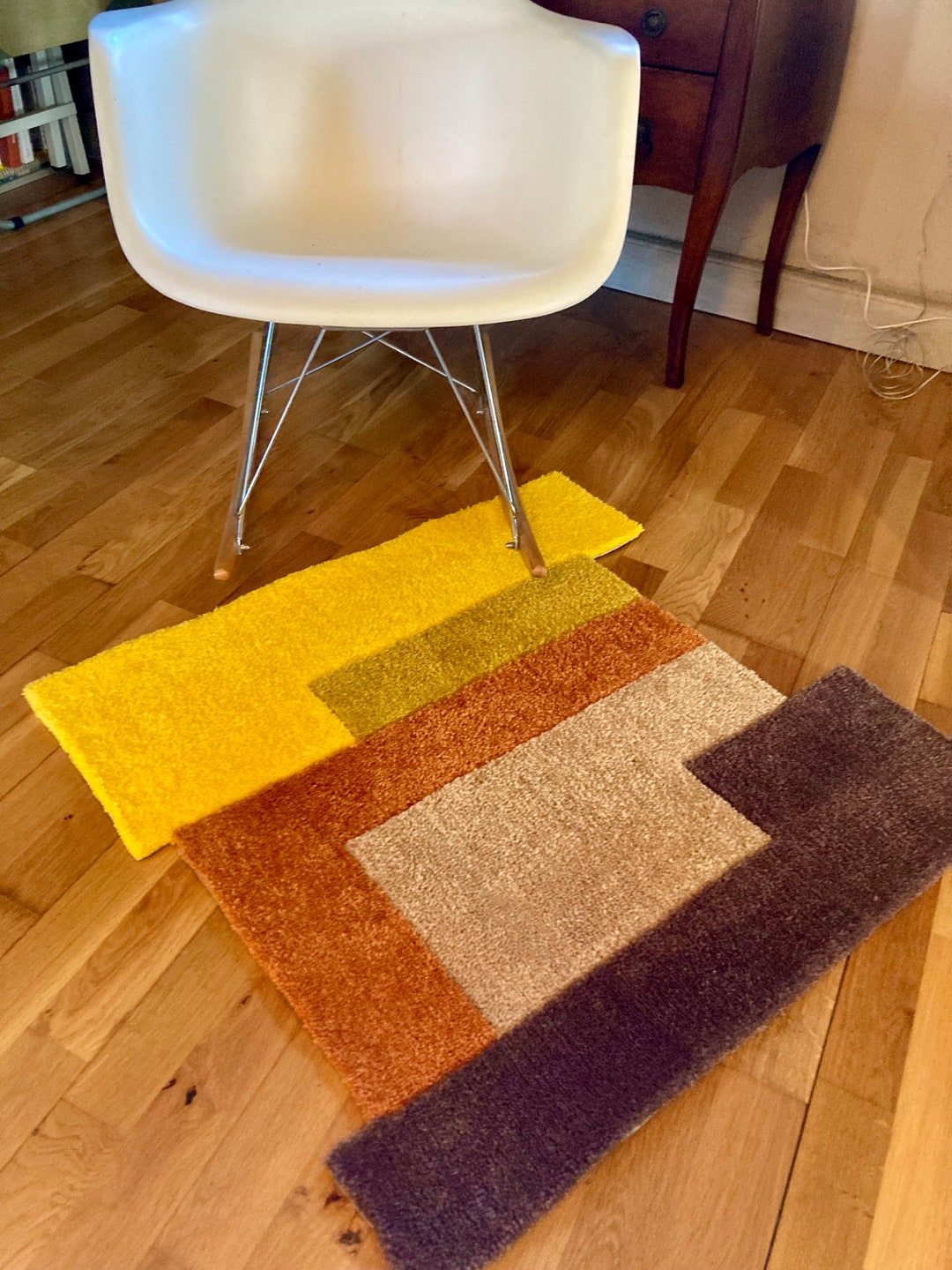 Asymmetrical Rug, Handmade Tufting Unique Model - Etsy
