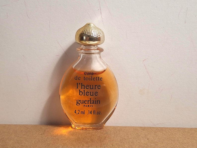 Guerlain Collection of Miniatures, Blue Caps, Dropper Bottles, Shalimar ...