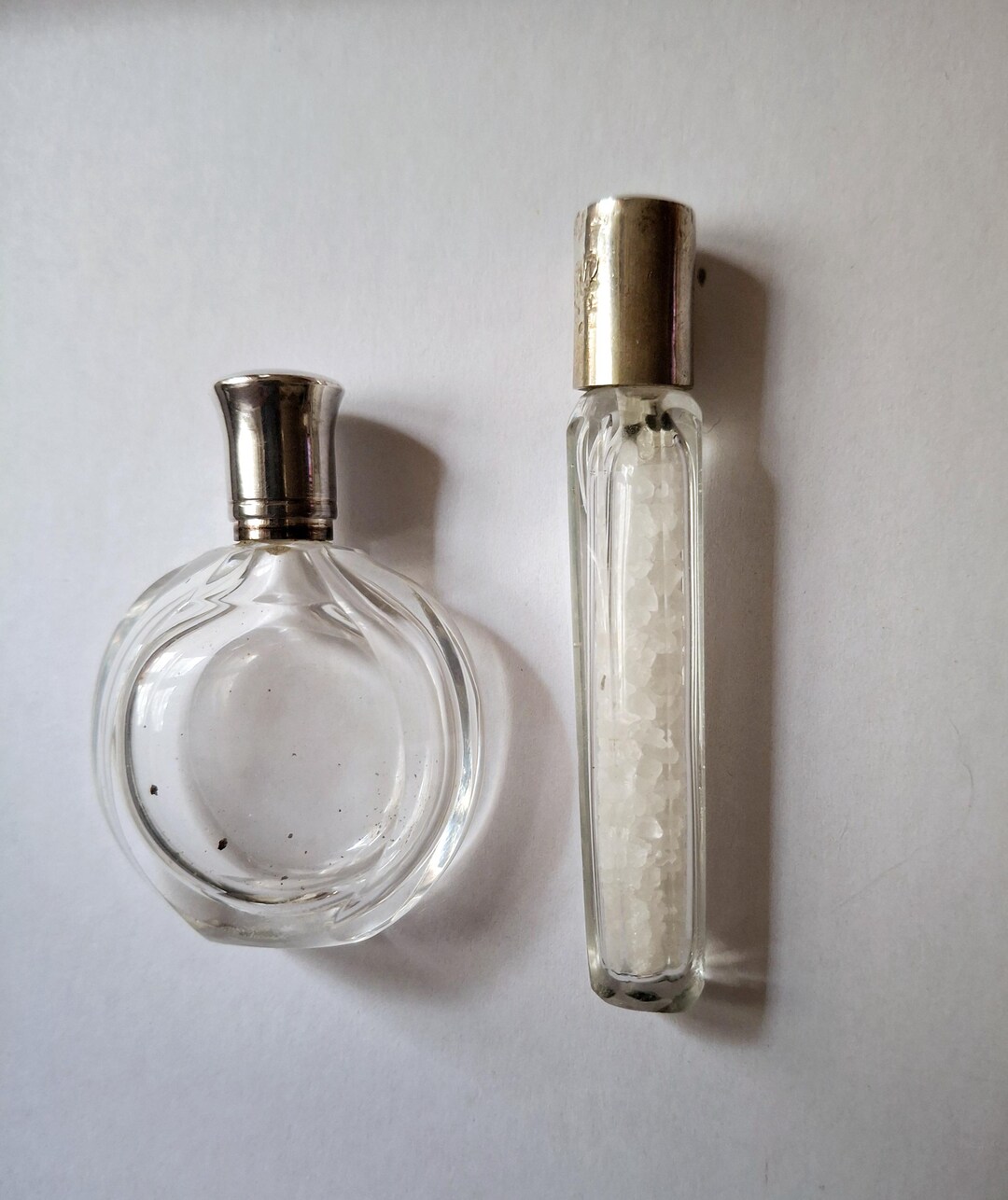 Two Crystal Salt Cellars, 19th Century - Etsy