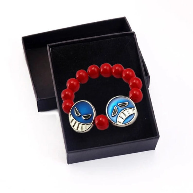 One Piece Portgas D. Ace Necklace Bracelet - Etsy