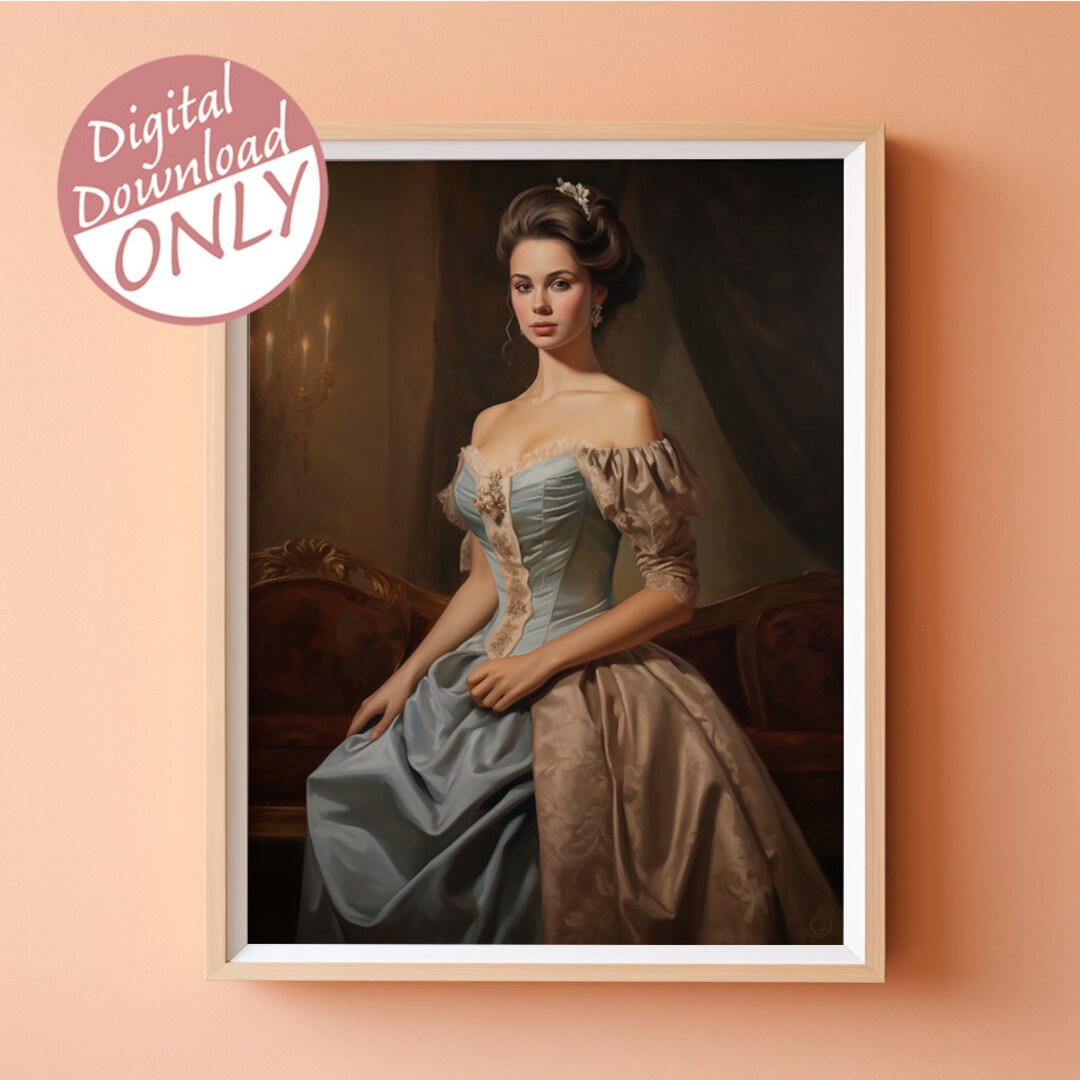 The Waiting Princess - 4K Art Digital Painting Download - Etsy