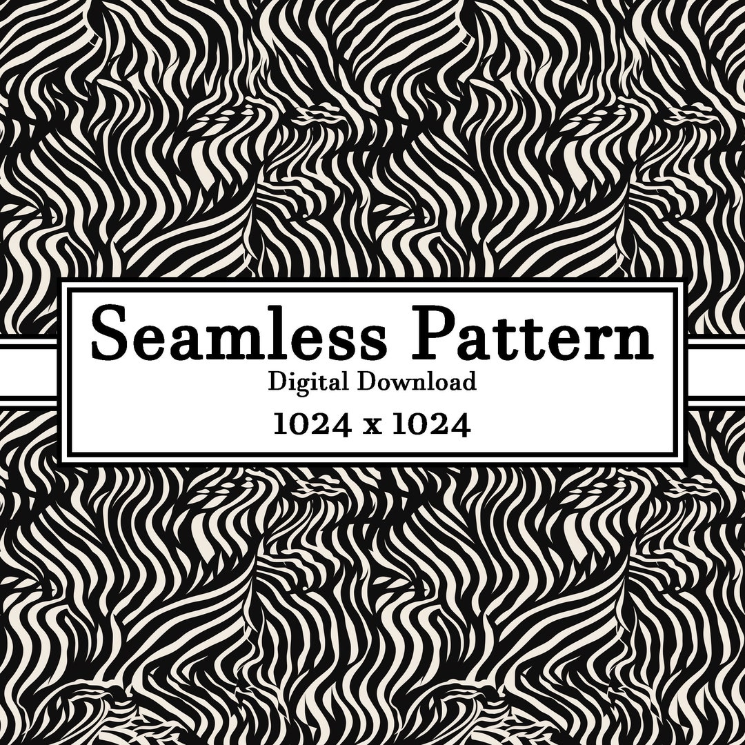 Zebra Print Pattern Digital Download Seamless Background Downloadable ...