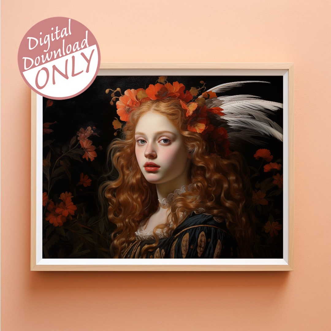 Duchess Flower - 4K Art Digital Painting Download - Etsy