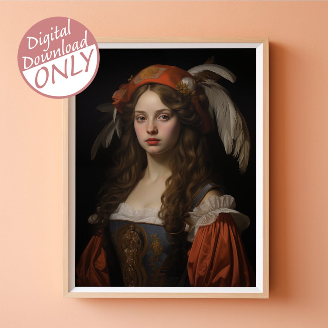 Feathered Duchess 4K Art Digital Painting Download - Etsy