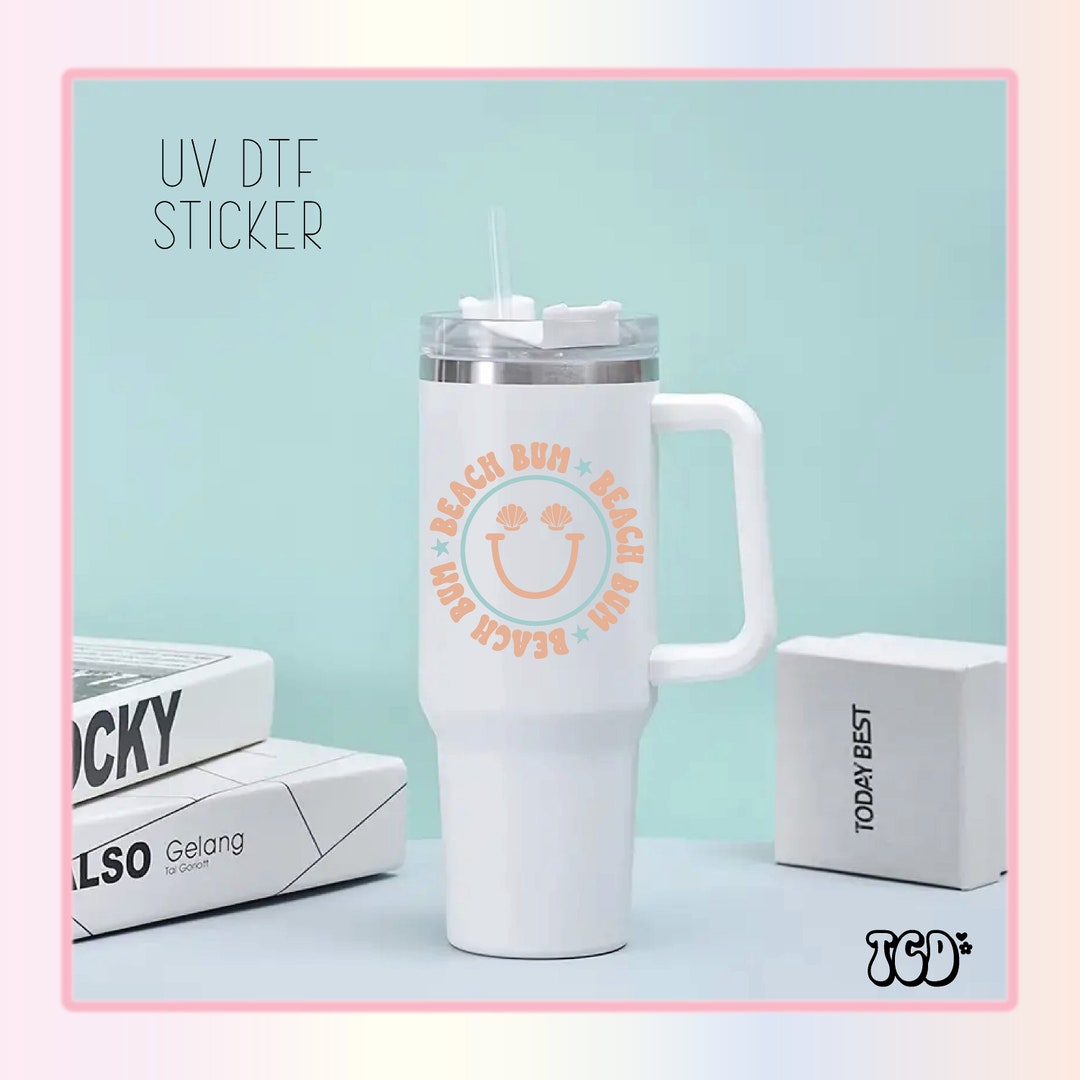 Beach Bum | Summer Sticker | UV Dtf Cup Wrap | UV Dtf Sticker ...