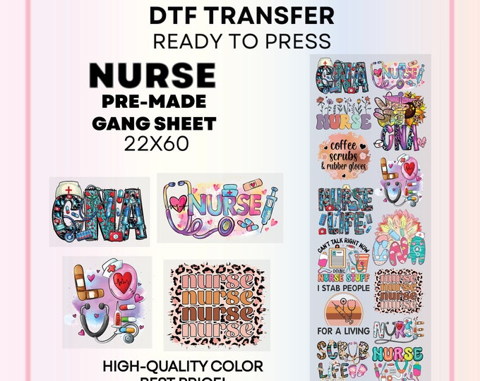 Nurse Dtf Transfer - Etsy